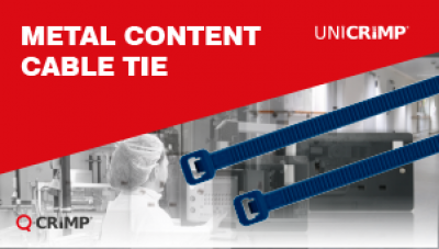 Unicrimp Metal Content Cable Ties help reduce contamination